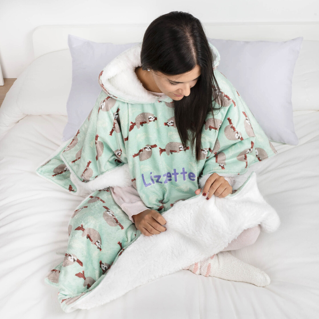 Manta poncho personalizada | Mantas Personalizadas
