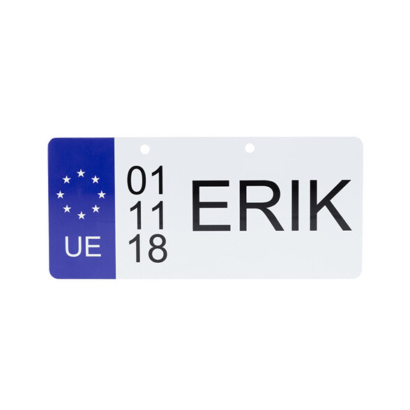 Personalised mini number plate | Pram number plate | Wanapix