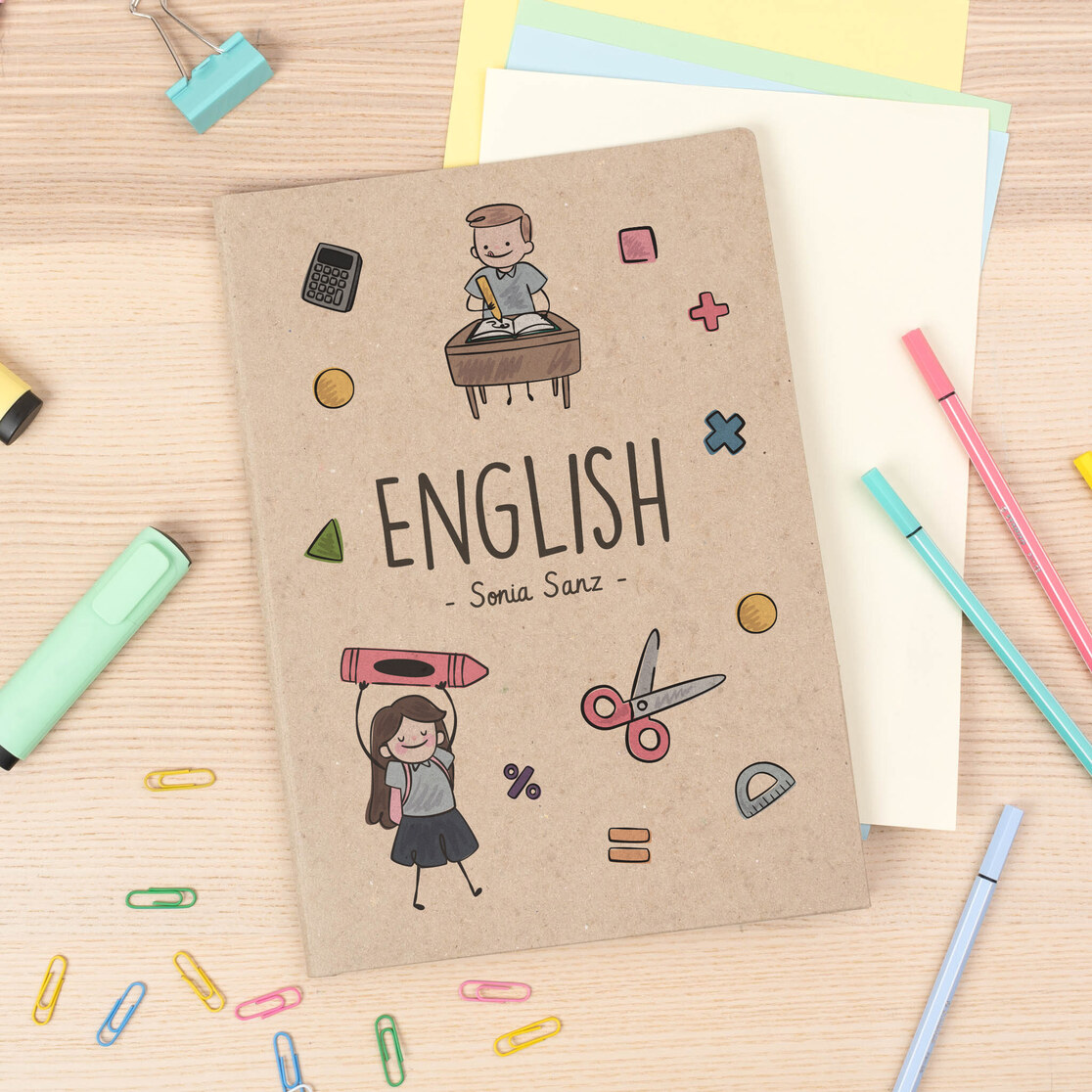 Personalised cardboard folders | Wanapix