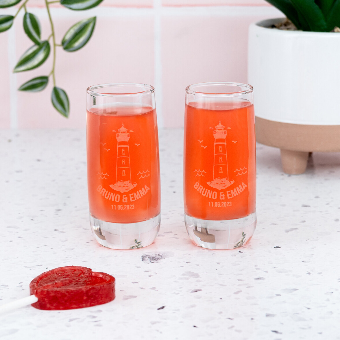 Verres shooter personnalisés | Verres à shot gravés | Wanapix