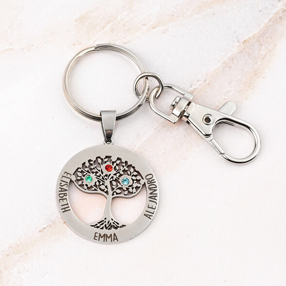 Engraved keyring "Tree of Life" | Wanapix