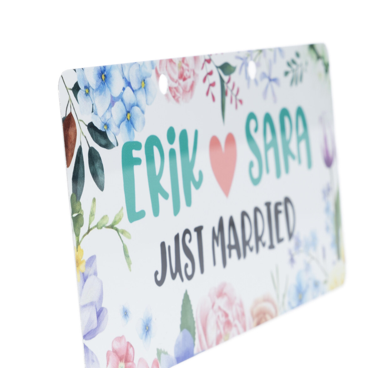 Nummerplade til barnevogn med navn og fødselsdato | Wanapix