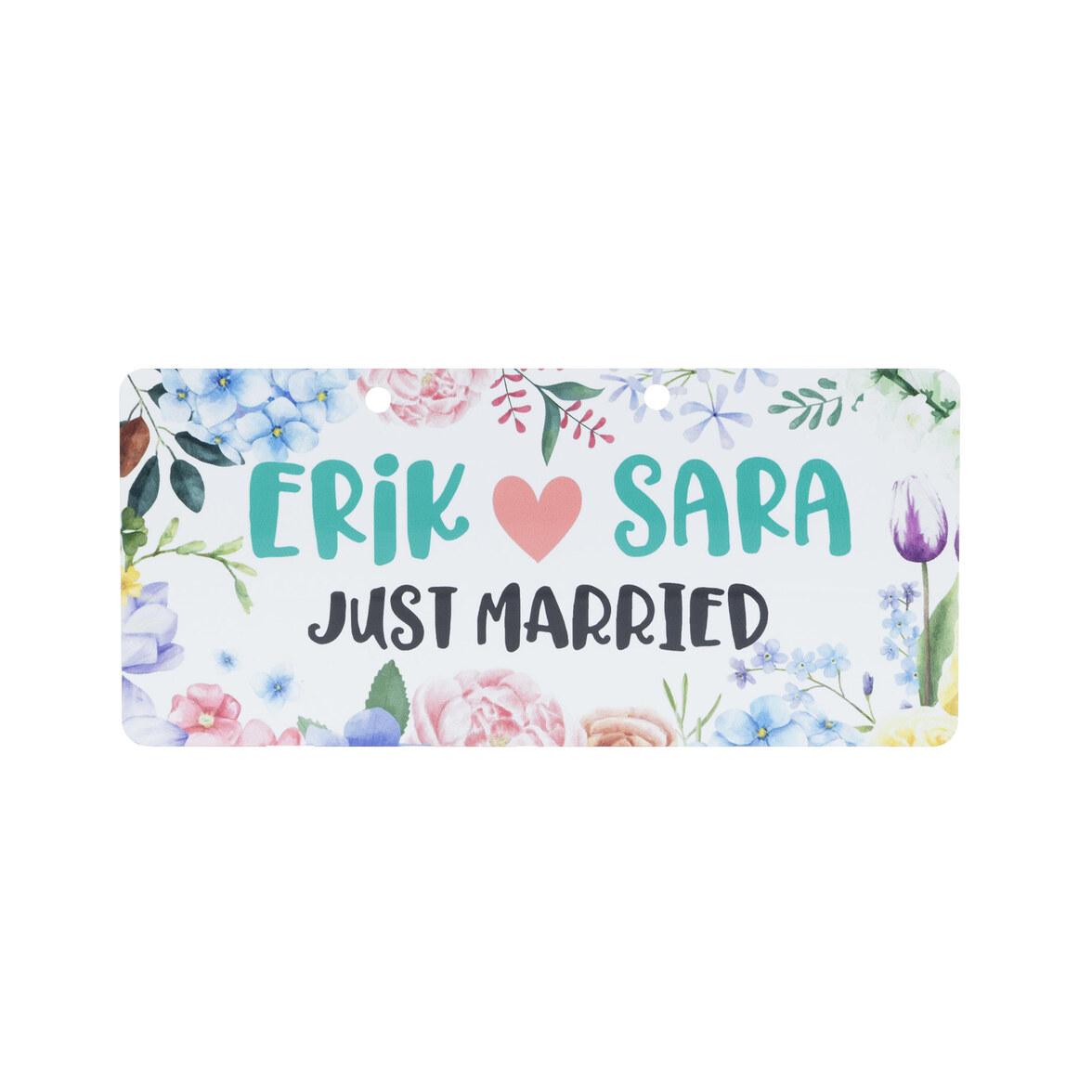 Nummerplade til barnevogn med navn og fødselsdato | Wanapix