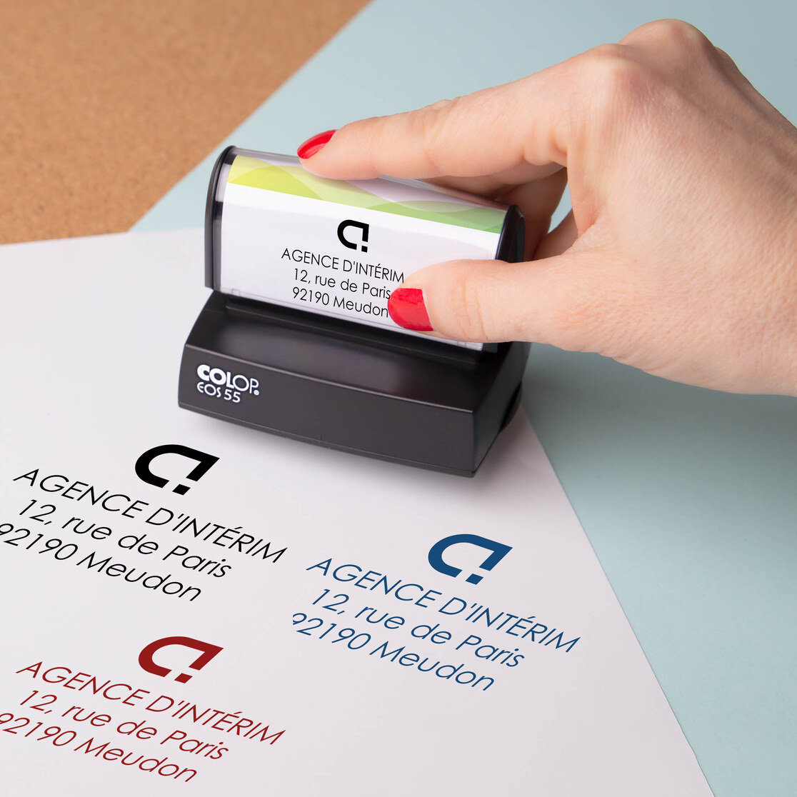 Tampon automatique personnalisé pour papier | Wanapix