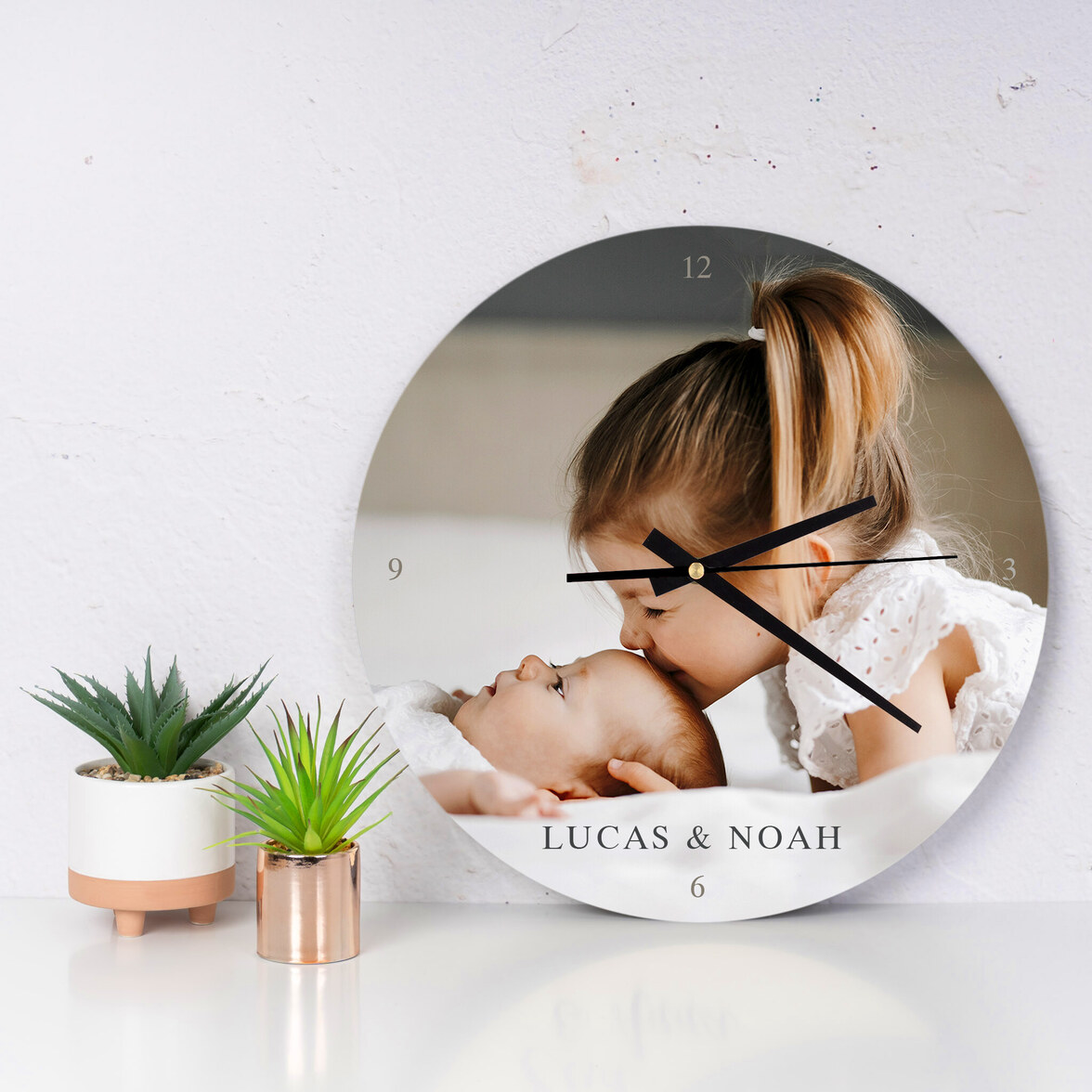 Wanduhr selbst gestalten | Wanduhr mit Foto | Wanapix